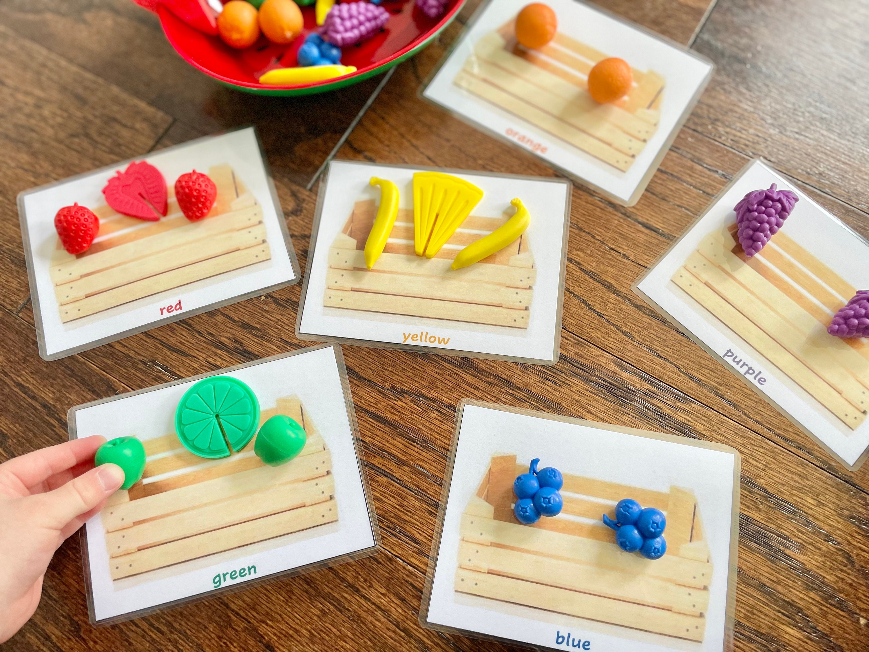 Kids Gifts, Fruit Activity Kit, Busy Box, Montessori, School-age, Kids ...