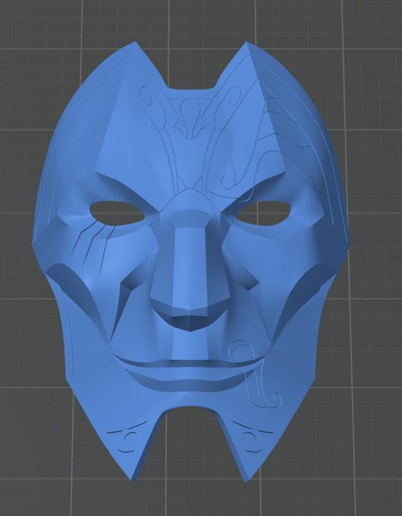 Wearable Jhin Mask [3D Printed] - Etsy