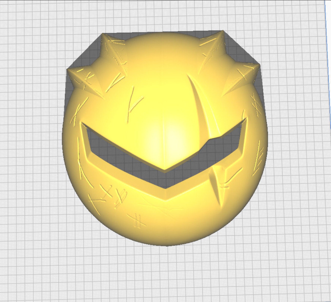 Wearable Dark Meta Knight Mask 3D Printed - Etsy
