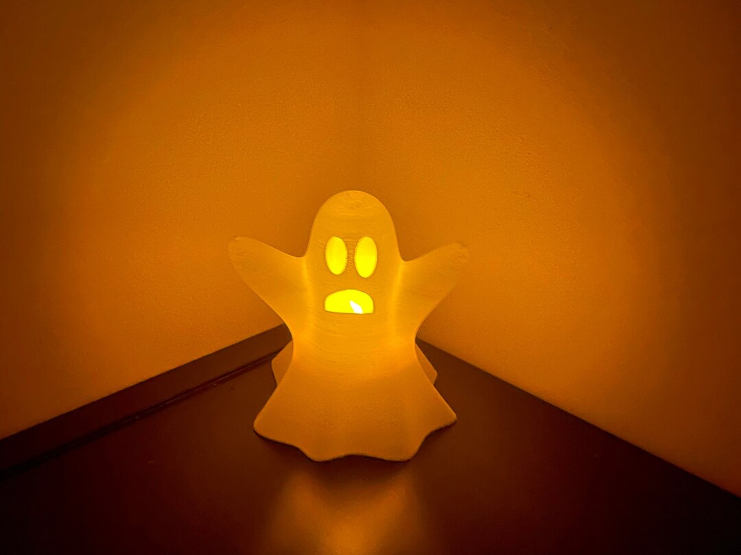 Led-tea Light Ghost Candle Holder 3d-printed - Etsy