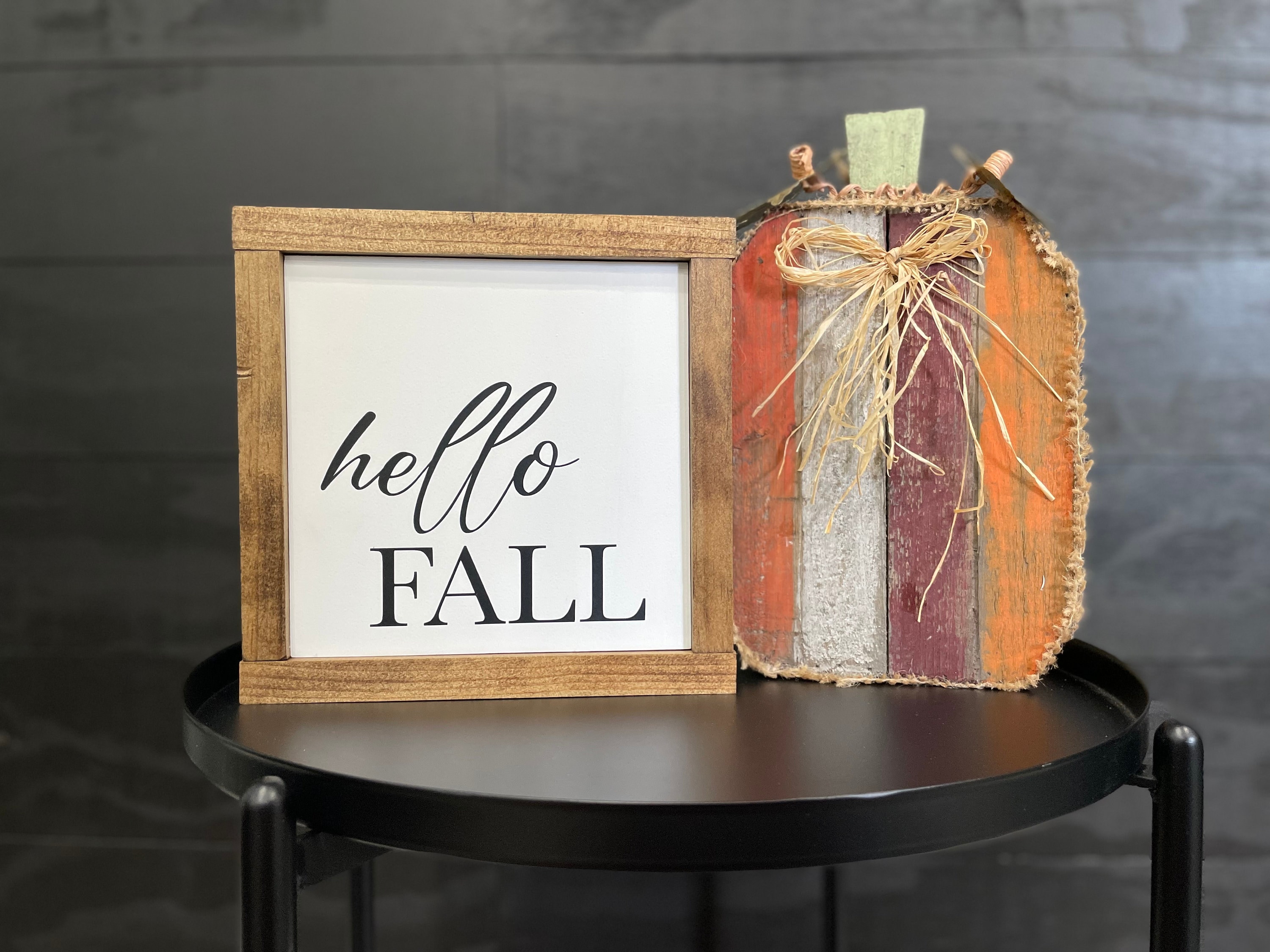 Hello Fall Wood Sign - Etsy