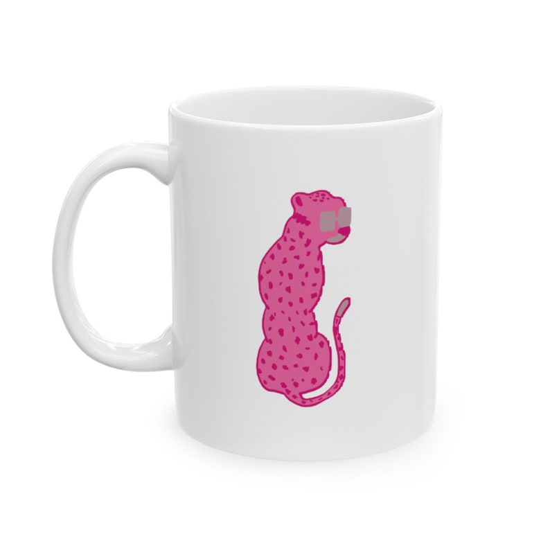 Super Cute and Preppy Pink Cheetah Mug - Etsy
