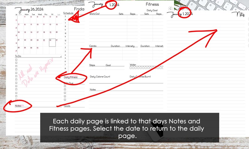 Heather Lobello's 2024 Hyperlinked PDF Markable Template That is Compatible Most Electronic Note ...