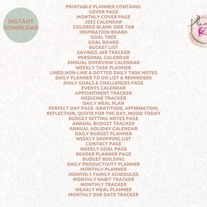 Pink Goal Planner. Undated Daily Planner Pdf. With Habit Tracker ...