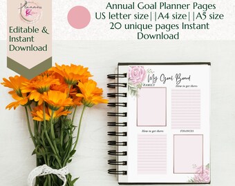 Goal Setting Workbooks Printable 2024 Yearly Goal Planner - Etsy
