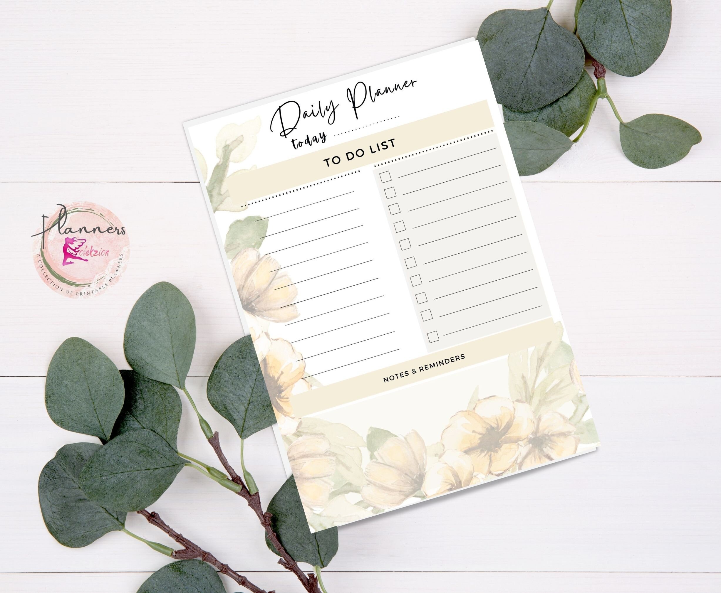 Editable Daily Planner Printable. Daily Custom Journal. Daily - Etsy