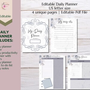 Editable Daily Bullet Journal Printable. Daily Planner - Etsy