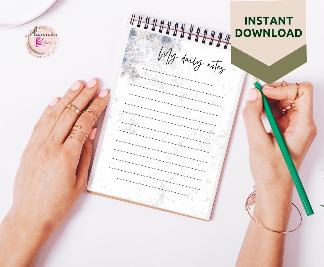 Editable Daily Bullet Journal Printable. Daily Planner - Etsy