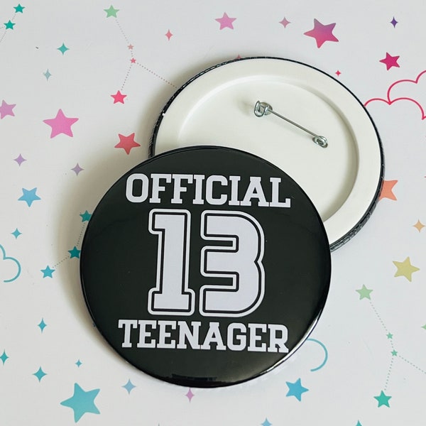 13th Birthday Badges - Etsy