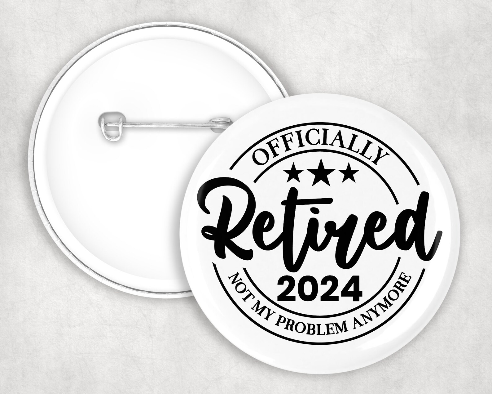Retirement Badge, Retired, Retirement Gifts, Funny Badges, Gifts for ...
