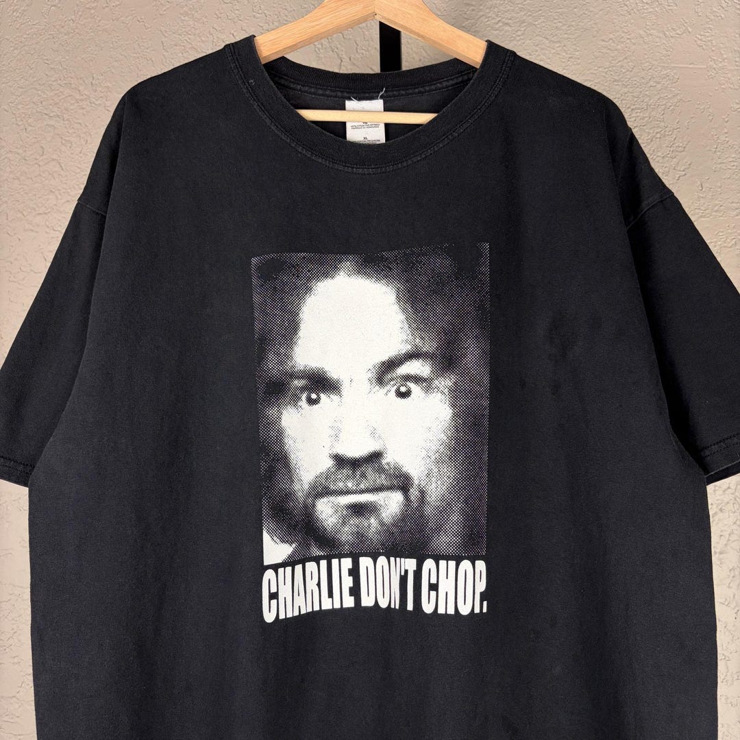 Charles Manson West Coast Choppers Charlie Dont Chop 90s Y2K XL Tee - Etsy