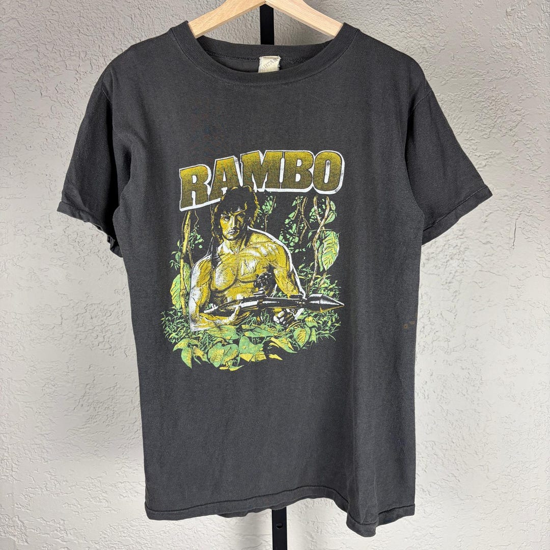 Rambo 1982 First Blood Vintage Movie Promo Small Rare Tee - Etsy