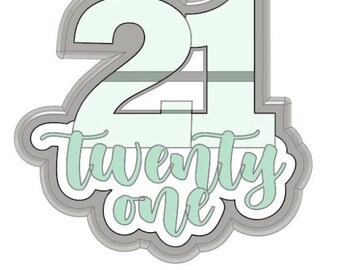 Number 21 Cookie Cutter - Etsy