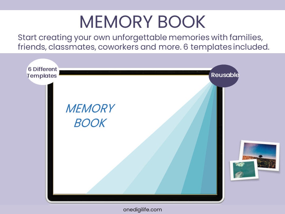 Digital Memory Book/album/scrapbook | Goodnotes, Notability, Xodo, Etc ...