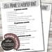 Cell Phone Scavenger Hunt Game Editable Template Printable Ice Breaker ...