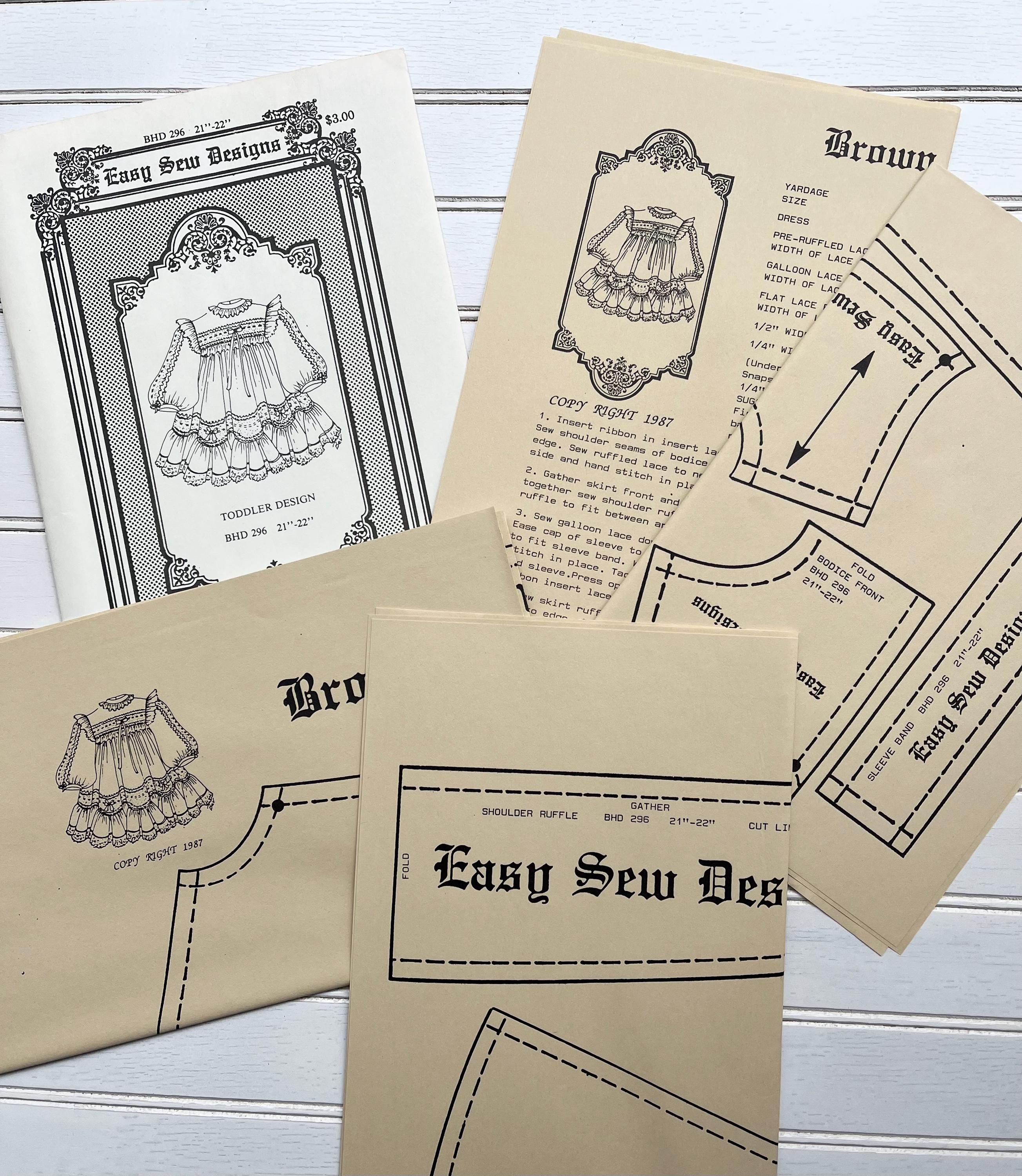 Brown House Dolls Easy Sew Designs, Uncut Patterns, Victorian Doll ...