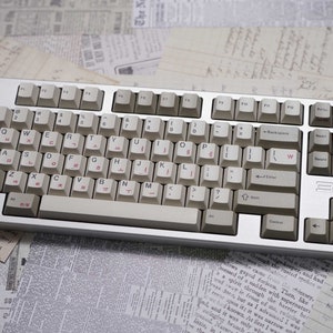 Korean Hangul Keycap Set for Mechanical Keyboards, Classic Beige ...