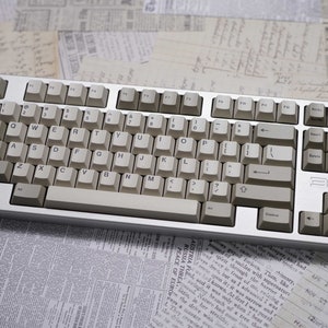 Classic Keycap Set for Mechanical Keyboards, Classic Beige Keycaps ...