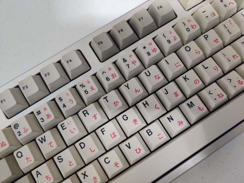 Japanese Hiragana Keycap Set for Mechanical Keyboards Classic - Etsy