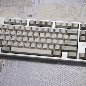 Korean Hangul Keycap Set for Mechanical Keyboards, Classic Beige ...