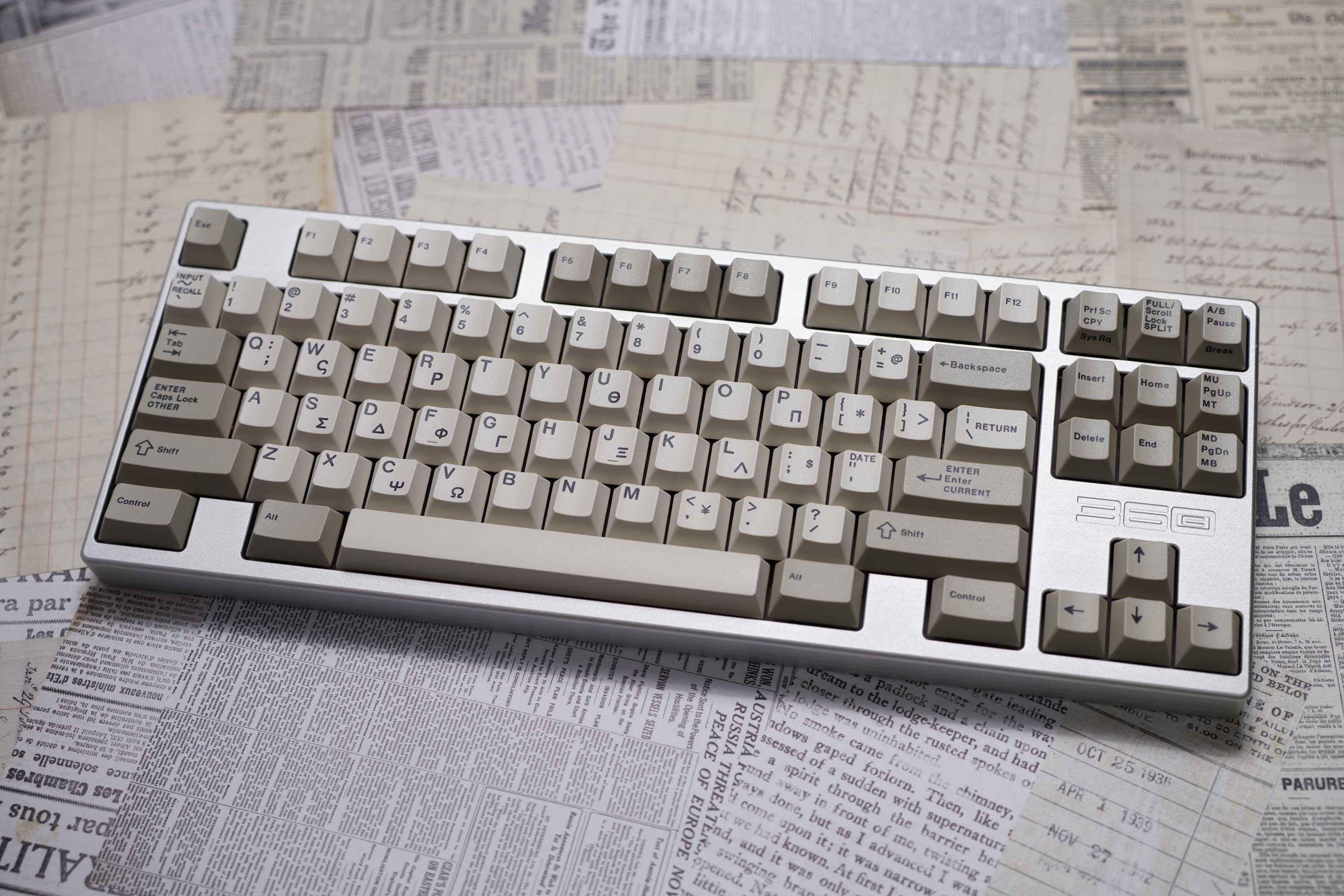 Desko Greek Keycap Set for Mechanical Keyboards Classic Beige - Etsy