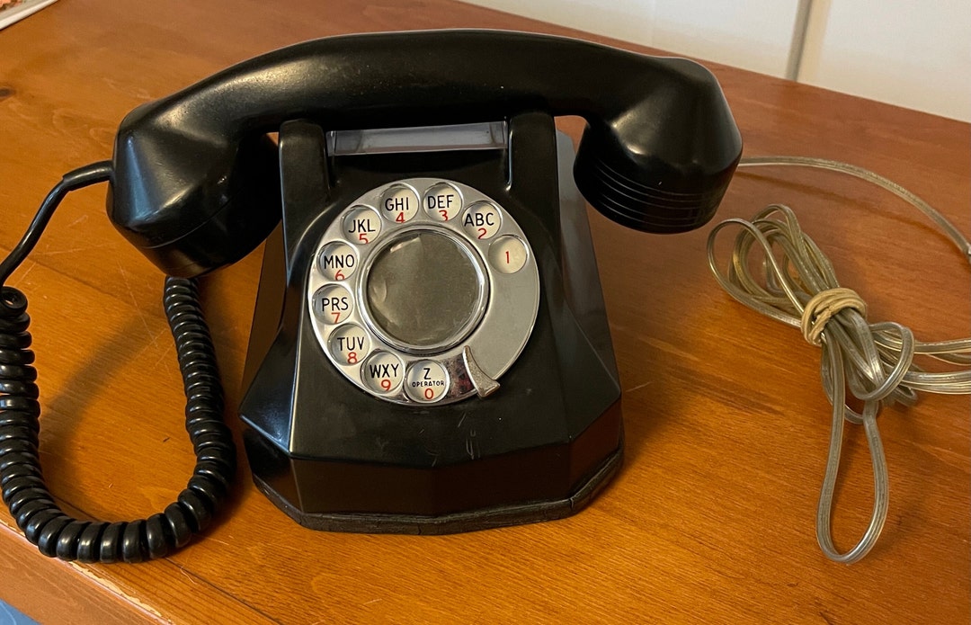Vintage Rotary Desk Phone by Automatic Electric Monophone - Etsy