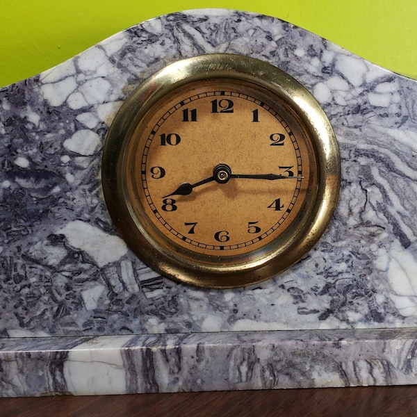 Marble Clock - Etsy