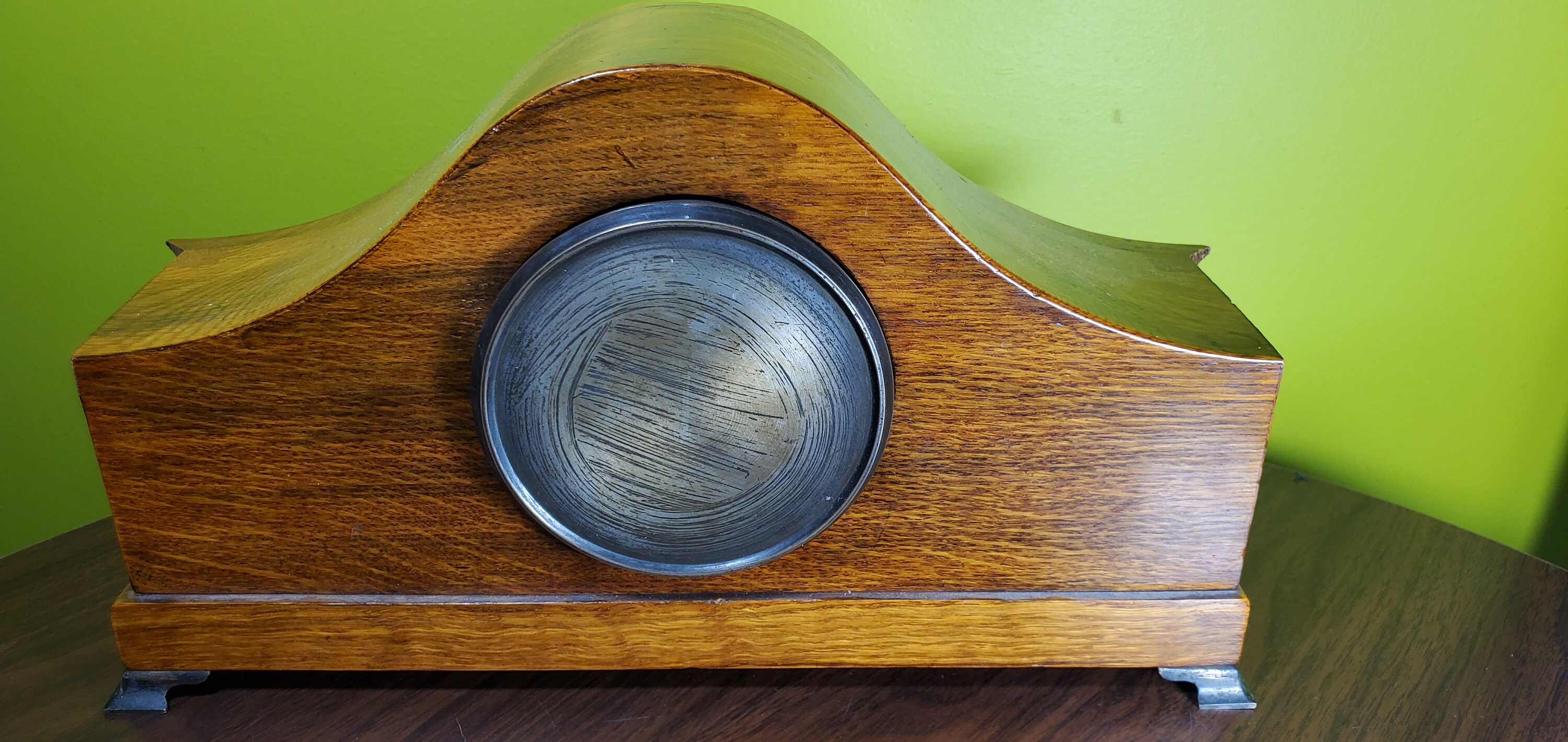 Antique Buren Wooden Mantel Wind Clock W/ Key - Etsy