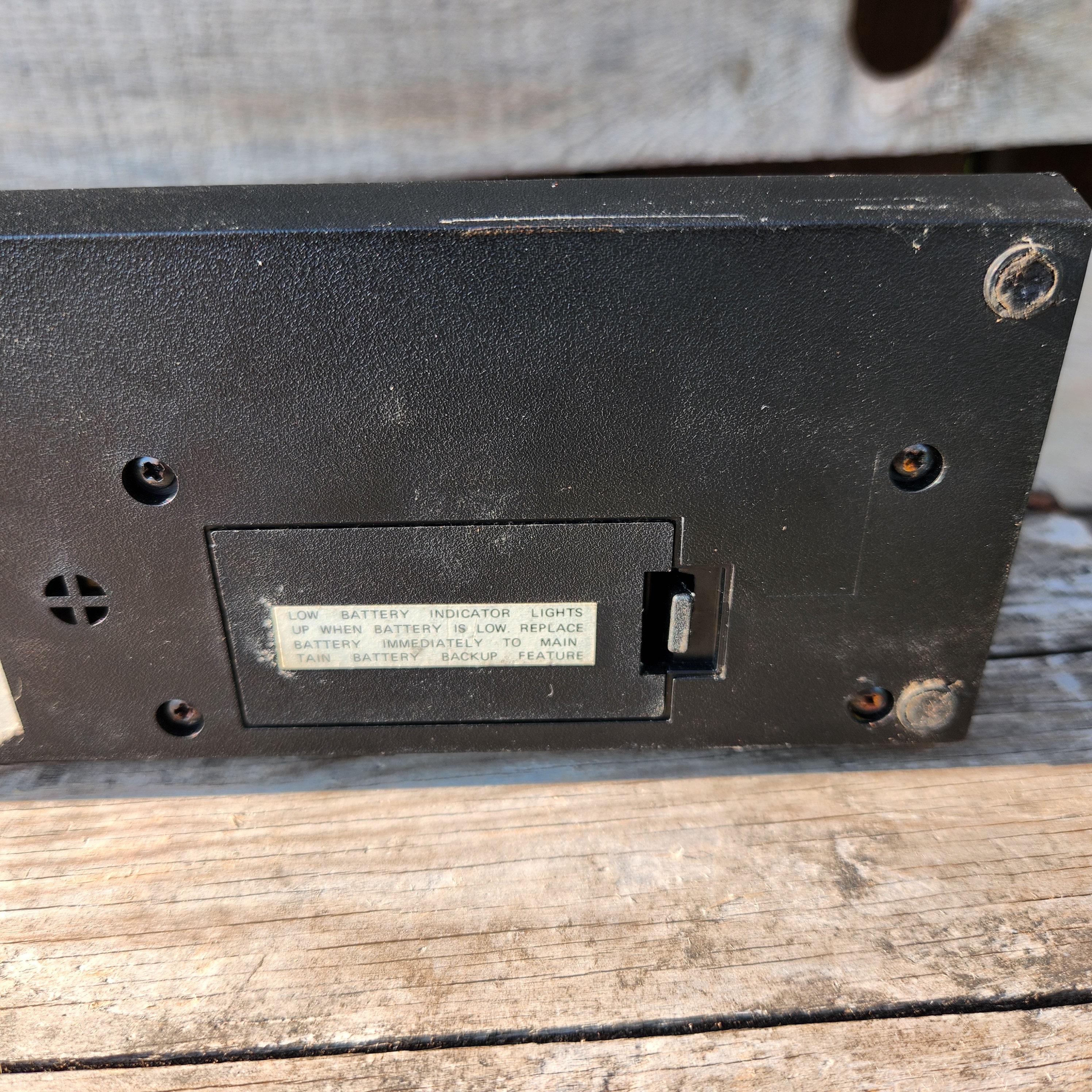 Digital Clock, Spartus Alarm Clock Model 1150, Noticeable Scratch, 1970 ...