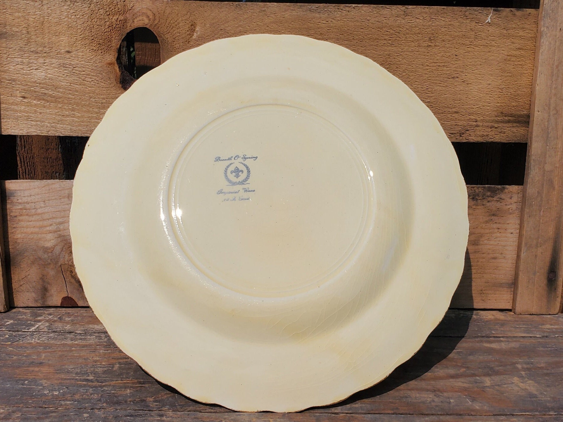Plate, Sebring, 'breath O' Spring', Imperial Ware, Porcelain, China ...