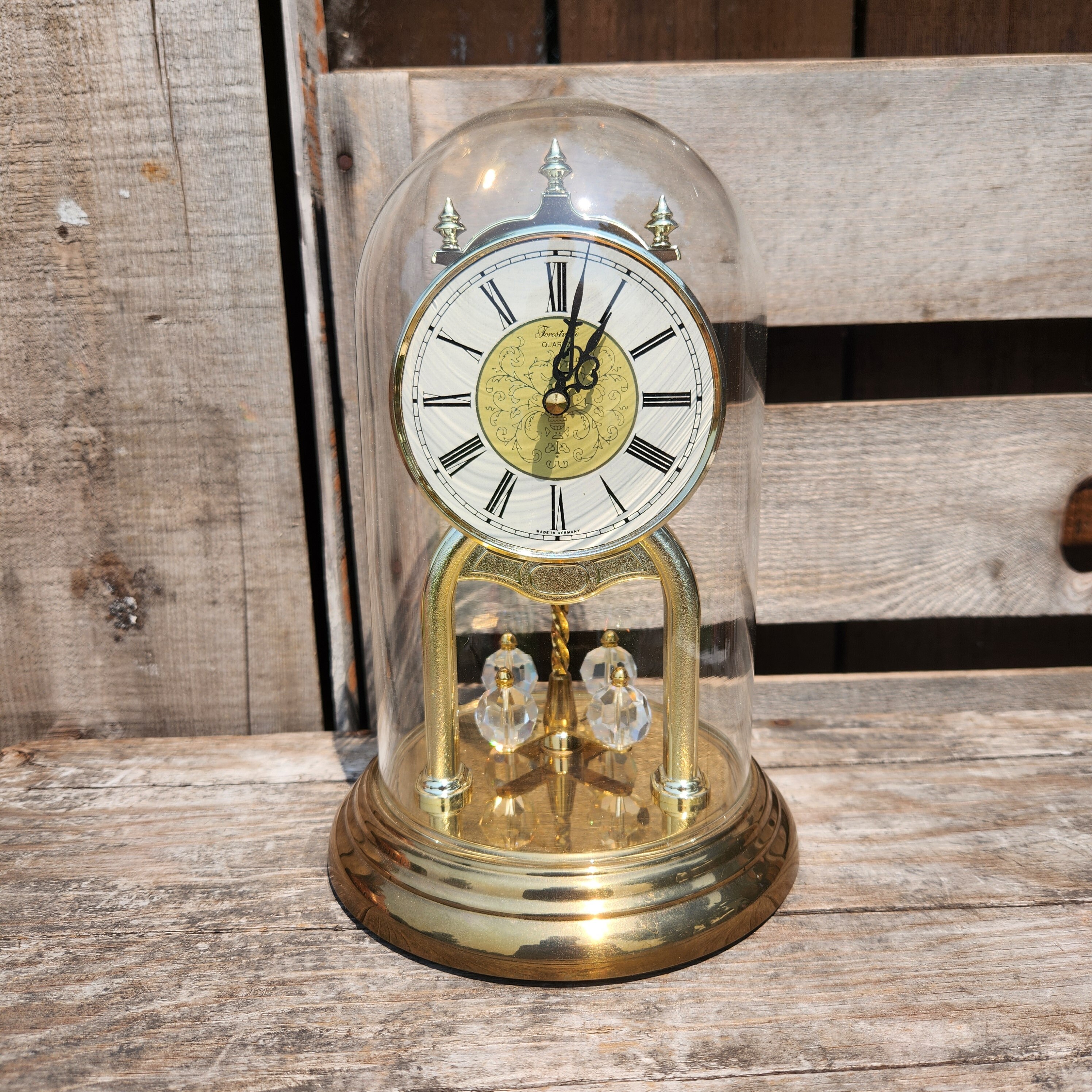 Clock, Anniversary Clock, Forestville, Made in Germany, Vintage - Etsy