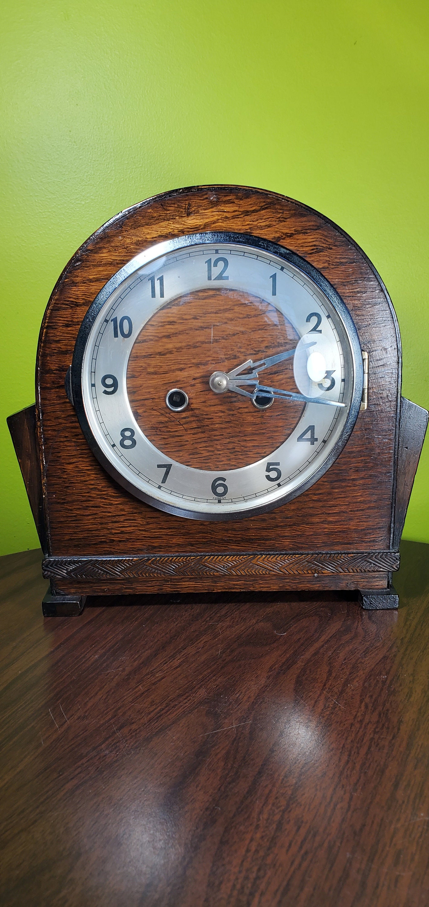 Vintage Key Wind Pendulum Table Clock W/ Key - Etsy