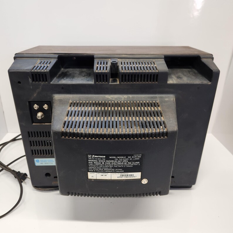 Television, Emerson ECR 1350, CRT TV, 1990, Vintage - Etsy
