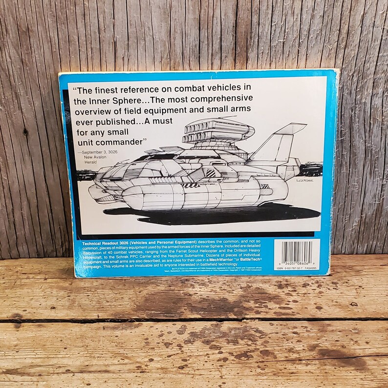 Book, 'technical Readout 3026: Vehicles and Personal Equipment ...
