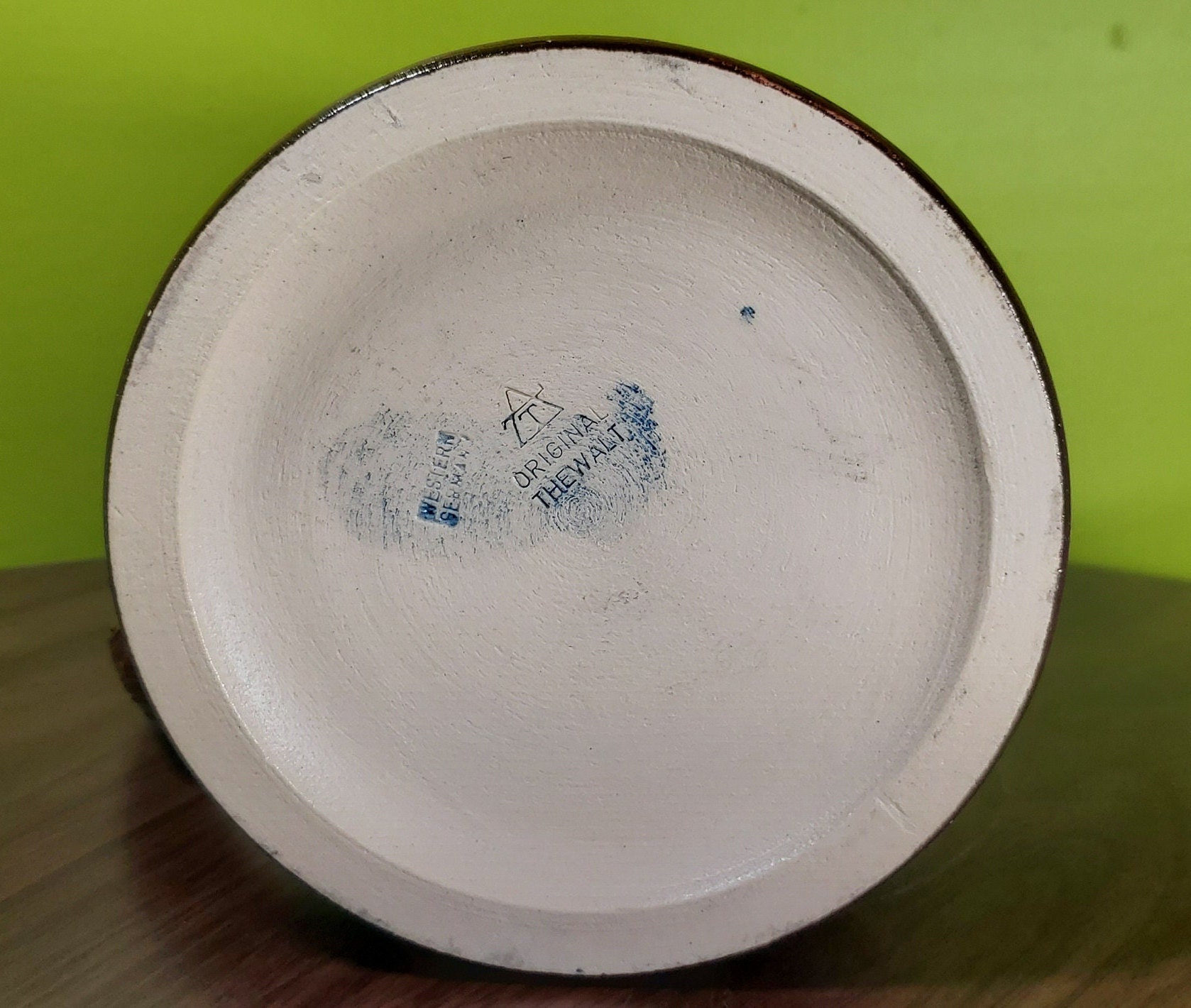 Vintage Ceramic Thewalt German Beer Stein With Pewter Lid - 'hopfen U ...