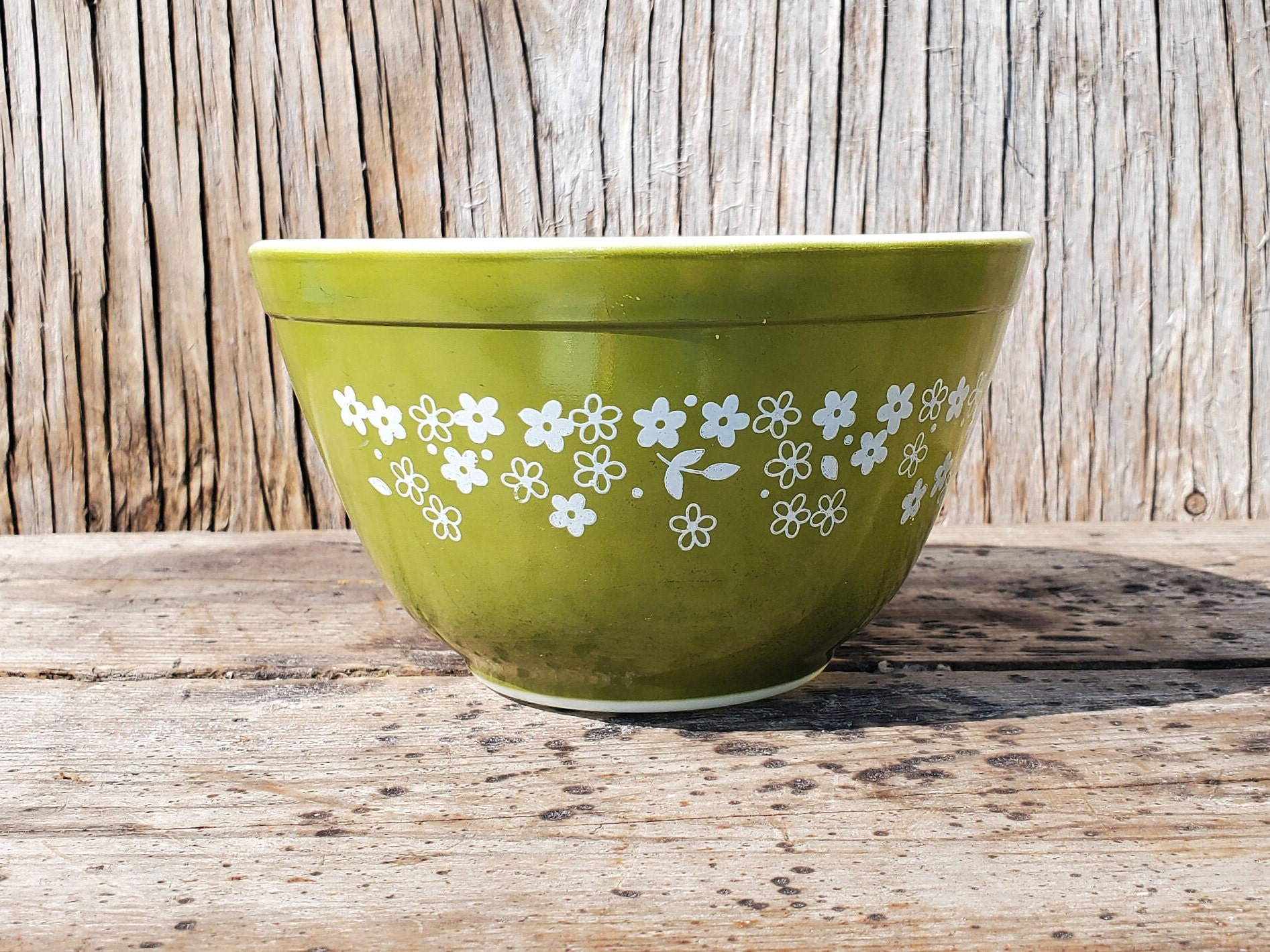 Pyrex Mixing Bowls, Set of 3, Crazy Daisy Pattern, Spring Blossom ...