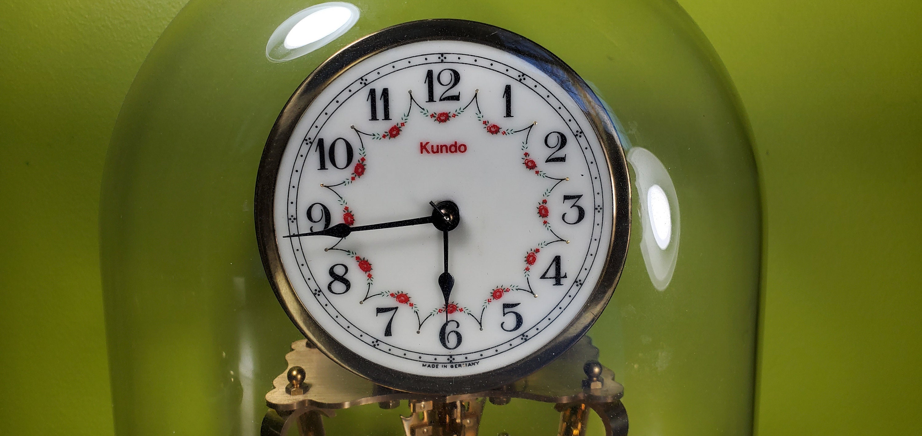 Vintage Kundo Anniversary Battery Pendulum Table Clock - Etsy