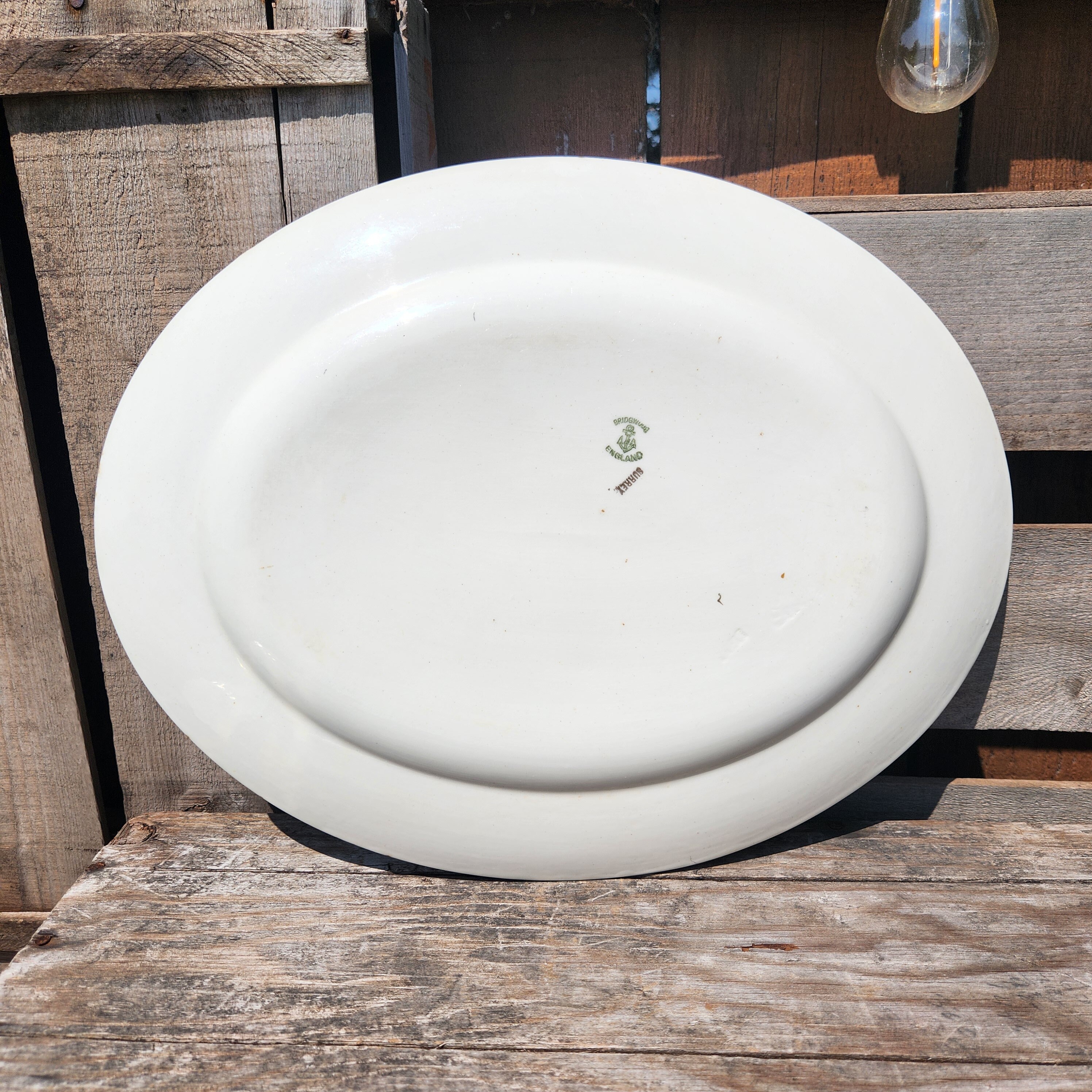 Platter, Sampson Bridgwood & Sons, Anchor Pottery Surrey, Made in ...