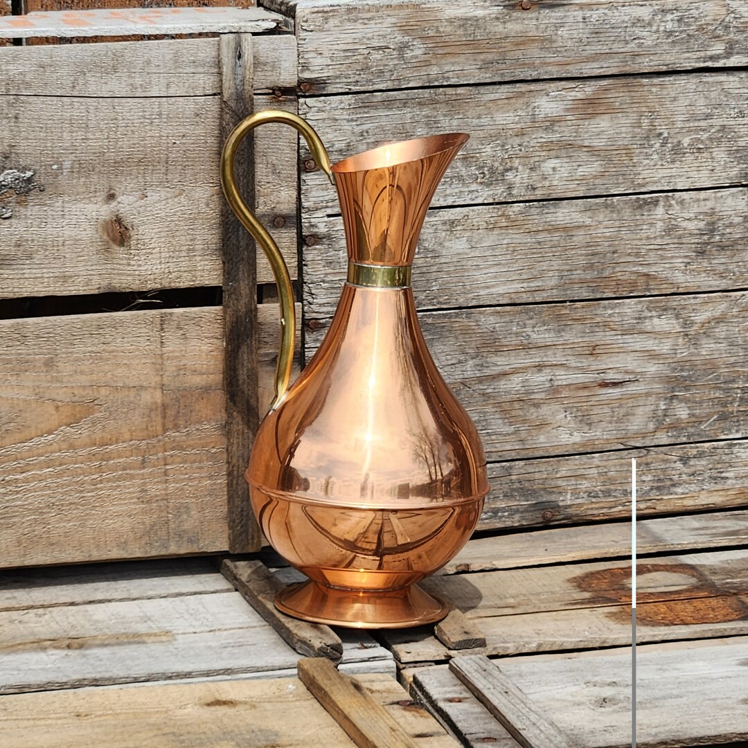Pitcher, Corral, Copper, Made in Portugal Vintage - Etsy