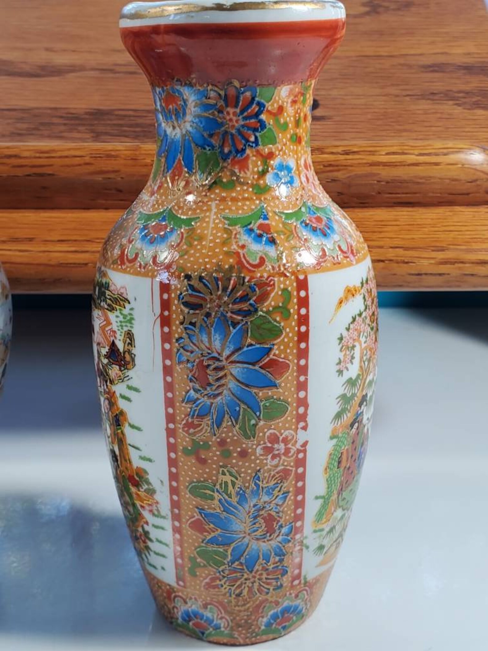 Japanese Geisha Minature Porcelain Vases, Set of Three - Etsy