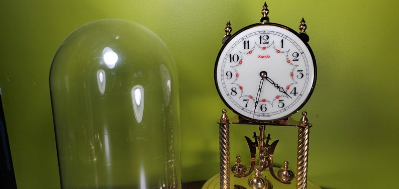 Vintage Kundo Anniversary Battery Pendulum Table Clock - Etsy