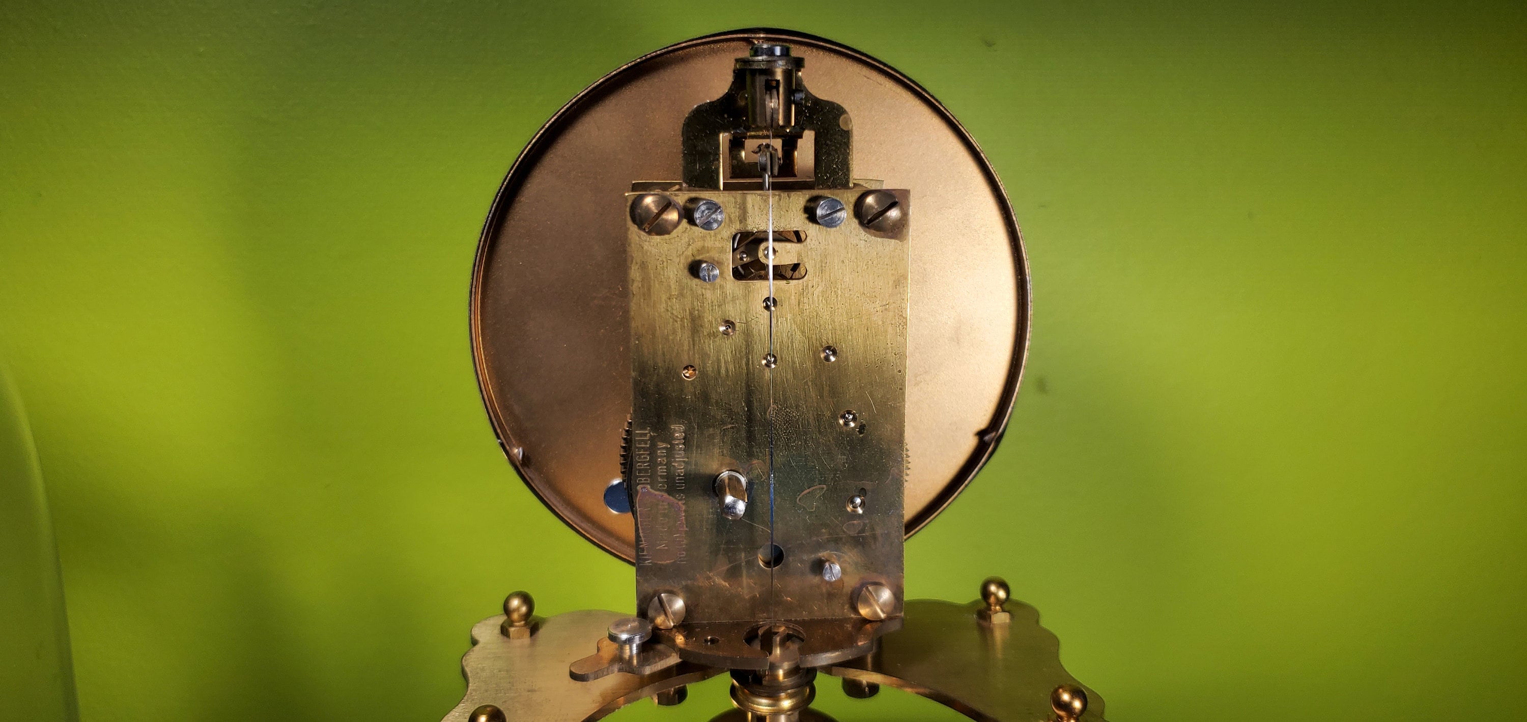 Vintage Kundo German Anniversary Pendulum Table Clock, W/ Glass Dome - Etsy