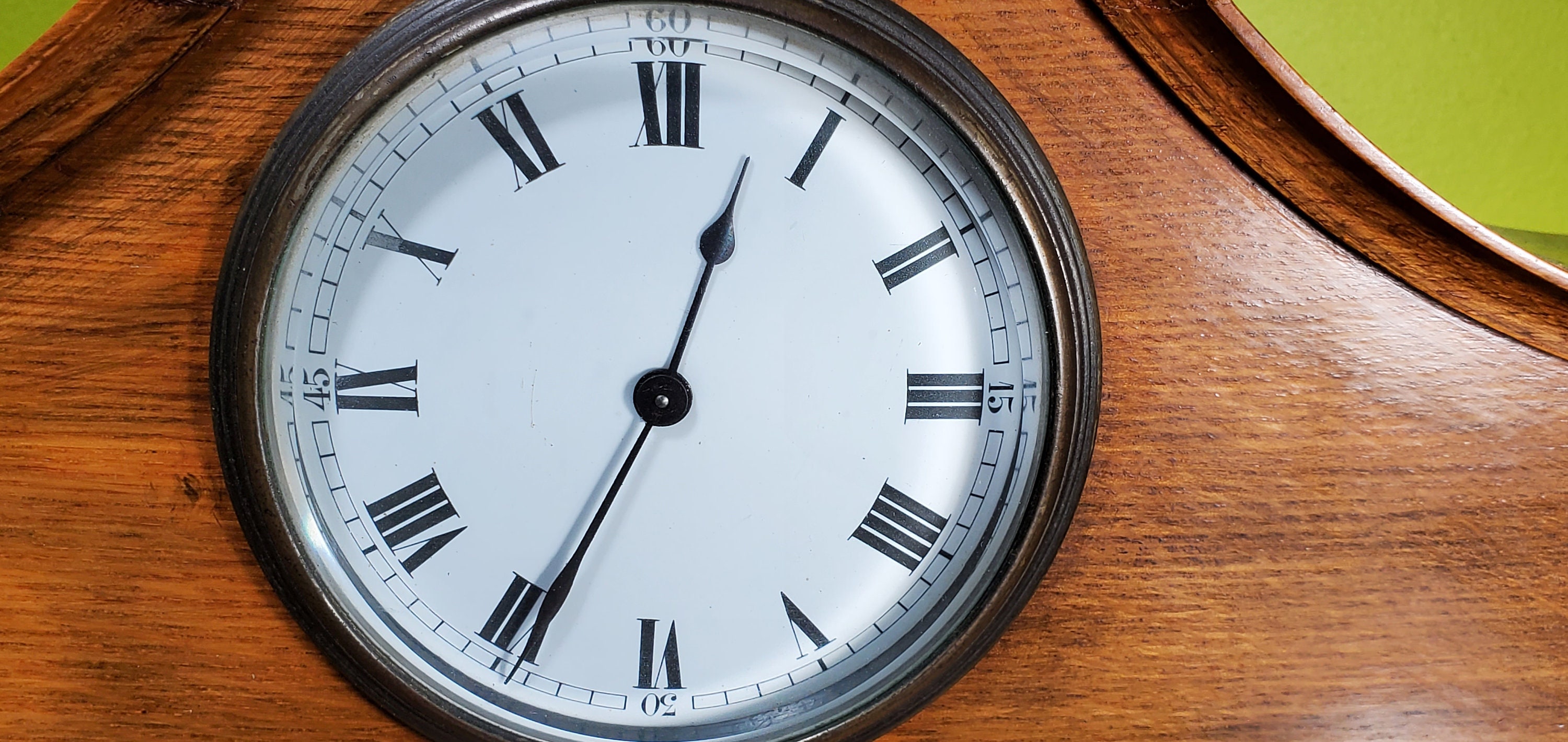 Antique Buren Wooden Mantel Wind Clock W/ Key - Etsy