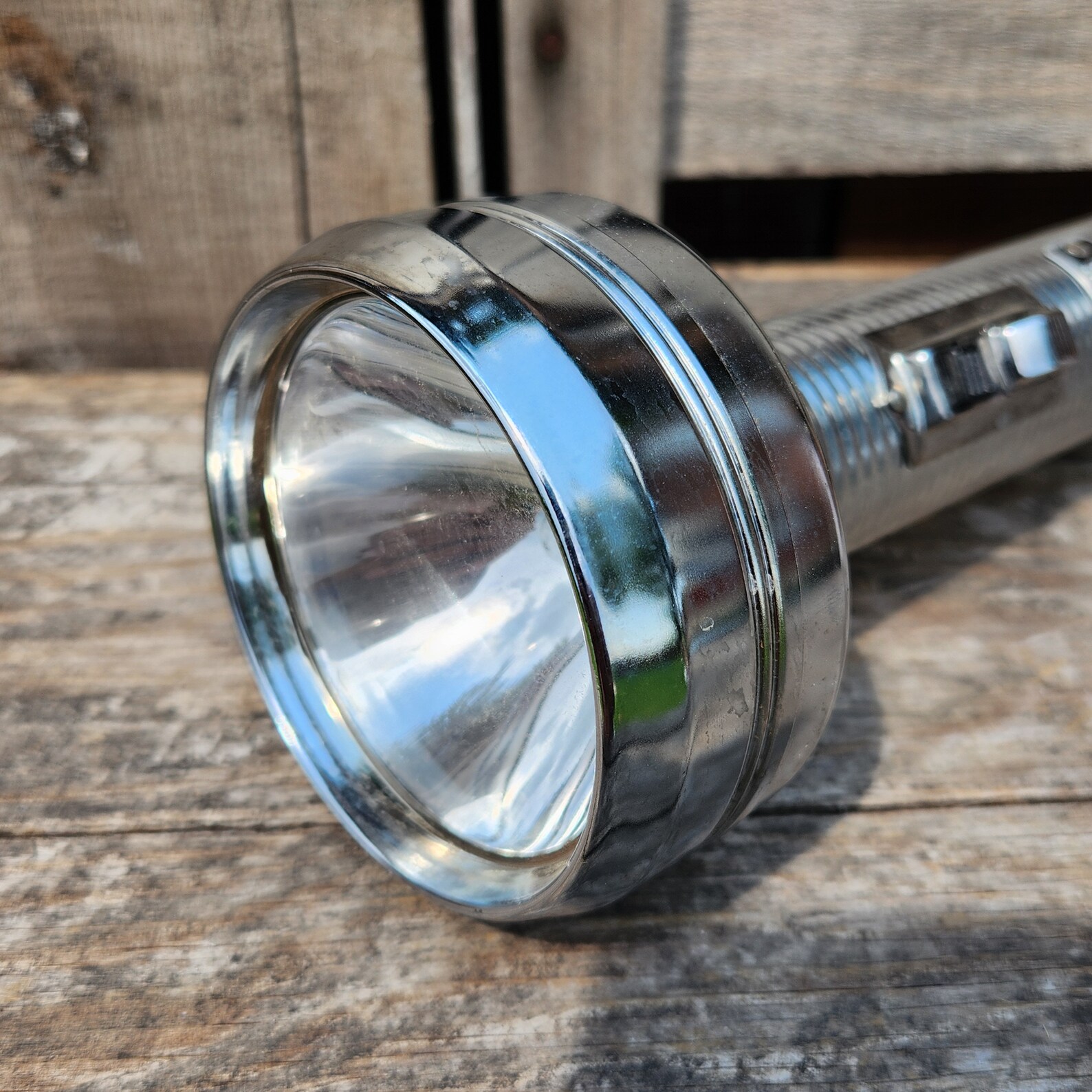 Flashlight, Bright Star, Silver Coloured, Made in USA, Vintage - Etsy