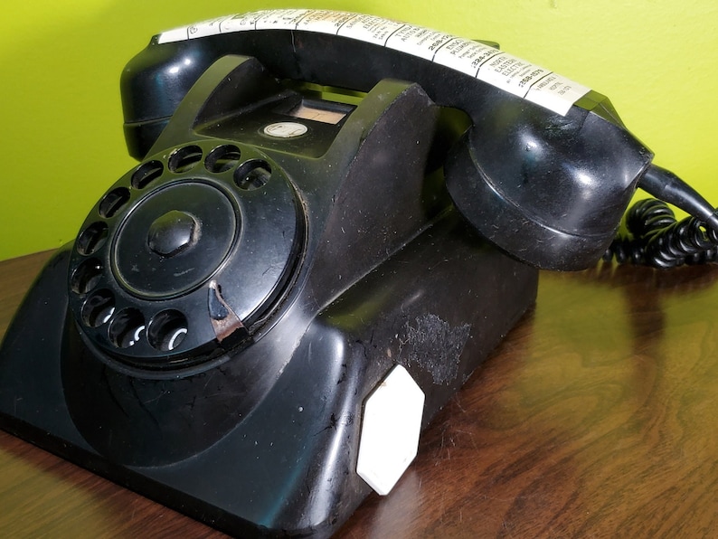 Vintage Rotary Telephone Made by Heemaf(netherlands) 1950's, Black - Etsy