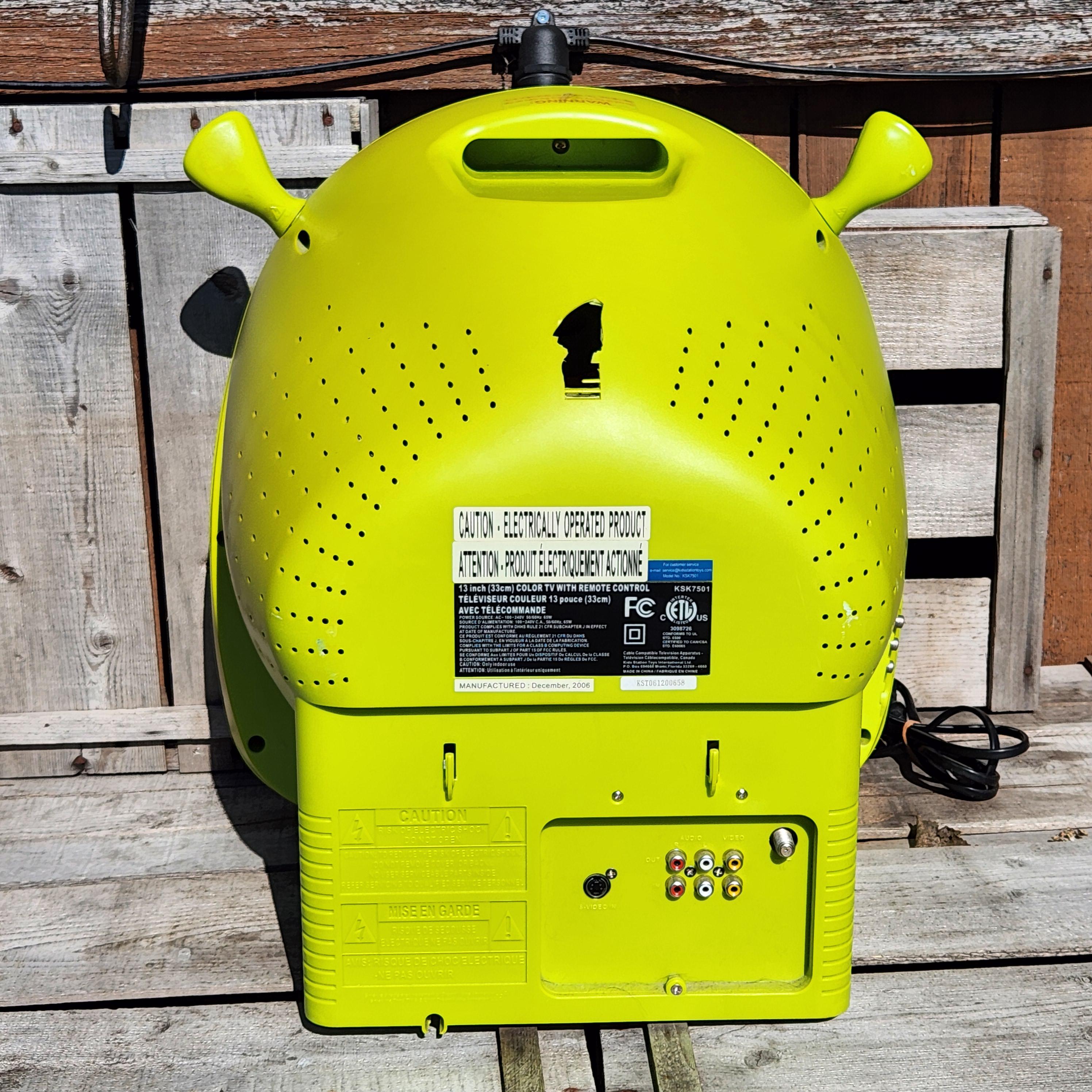 TV, Shrek Limited Edition, CRT, Turns on Properly, No Remote ...