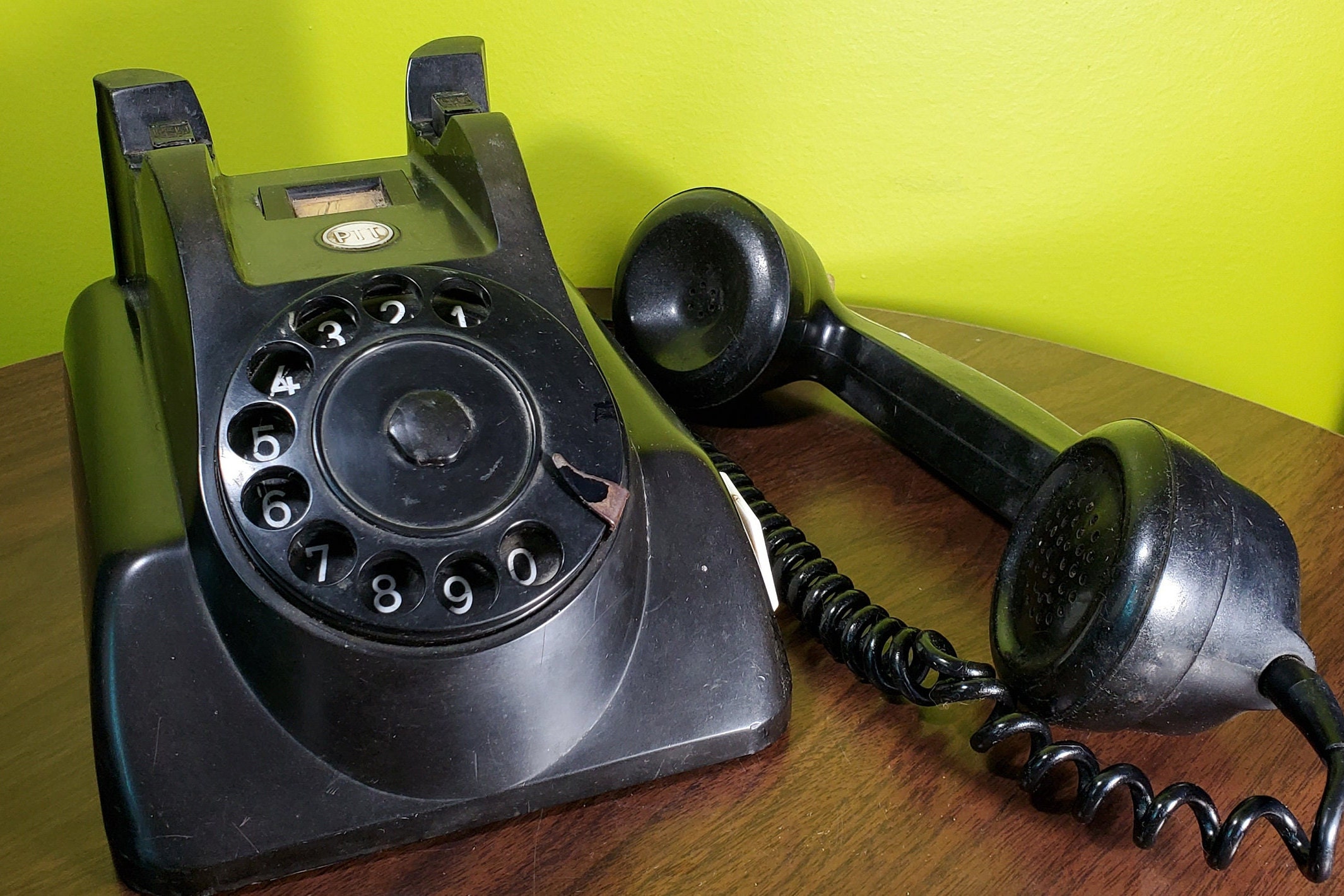 Vintage Rotary Telephone Made by Heemaf(netherlands) 1950's, Black - Etsy