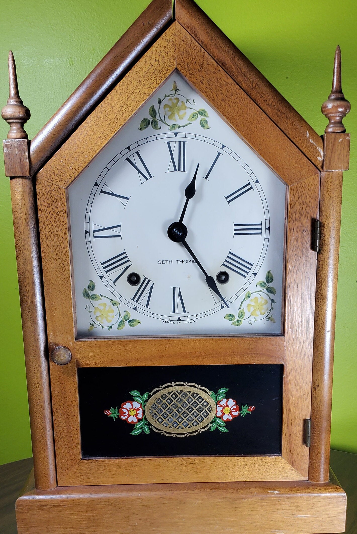 Antique, Seth Thomas, Sharon 7-W, Steeple Pendulum Wind Mantel Clock - Etsy