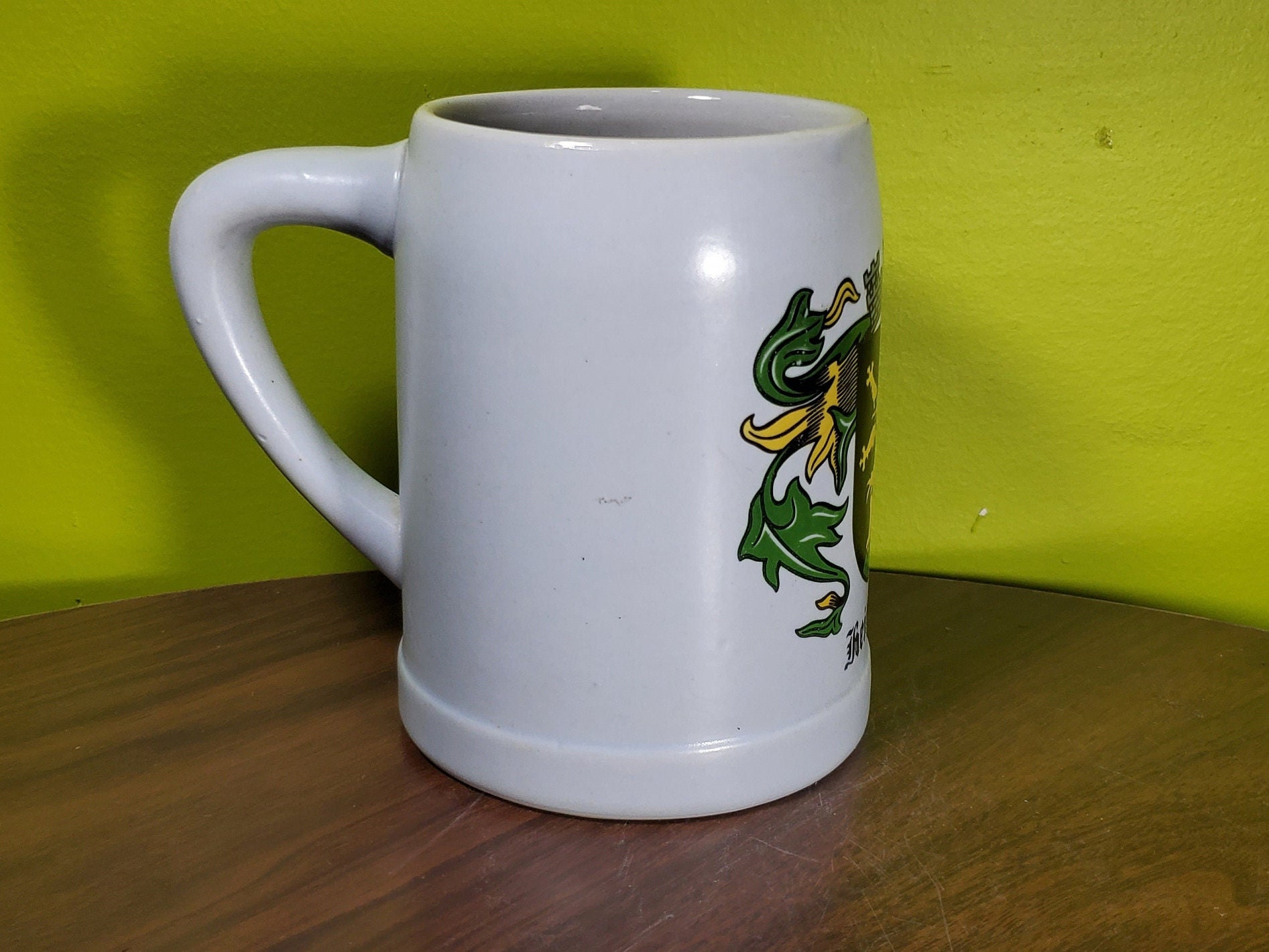 Vintage Ceramic German-style Beer Stein-mug 'heidelberg Coat-of-arms ...