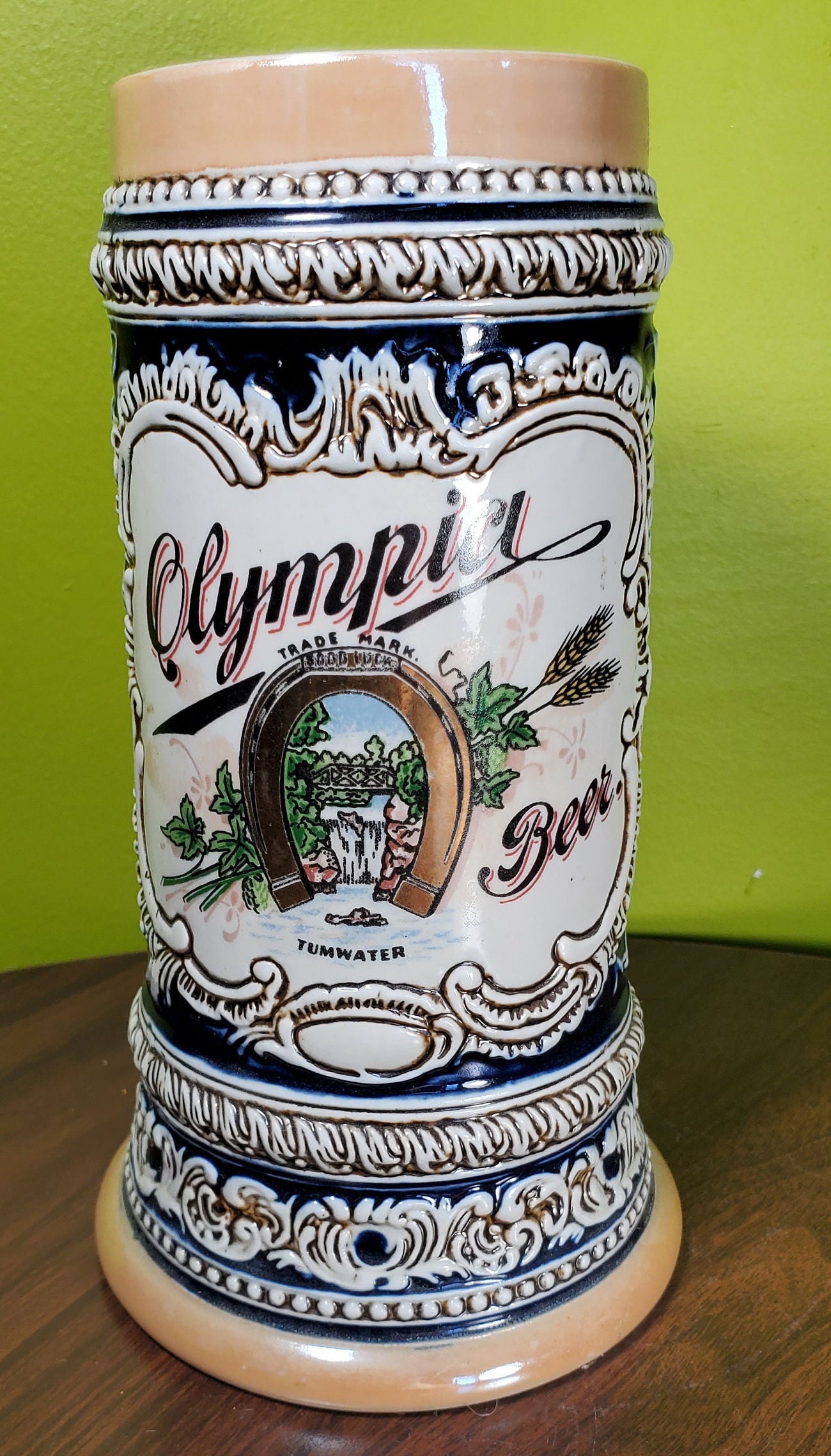 Vintage Ceramic German-style Beer Stein-mug - 'olympia Brewery' - Etsy